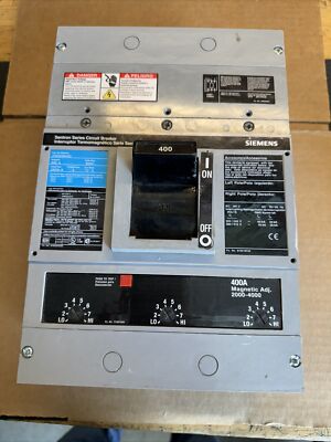 JXD63B400 Siemens ITE 3p 400a 600v Circuit Breaker NEW Pull Out 2-year ...