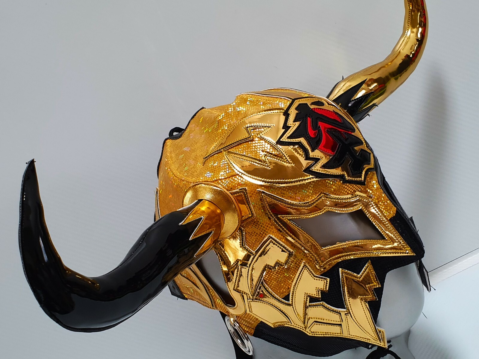 BUSHI HORNS MASK WRESTLING MASK LUCHADOR COSTUME WRESTLER LUCHA LIBRE ...