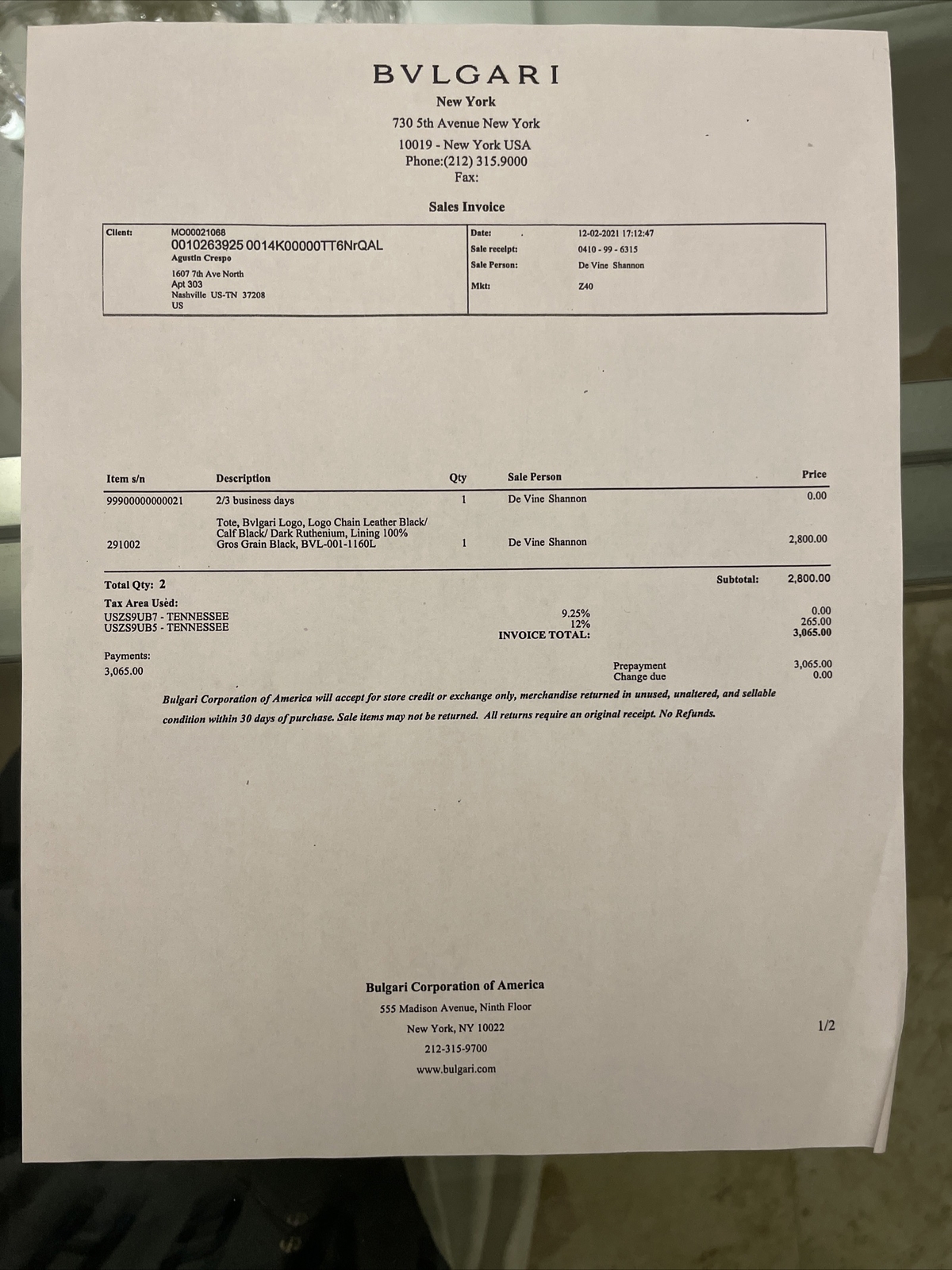 BVLGARI TOTE BAG BLACK 100% AUTHENTIC WOW!! BVL-001-1160L Tote CODE ...