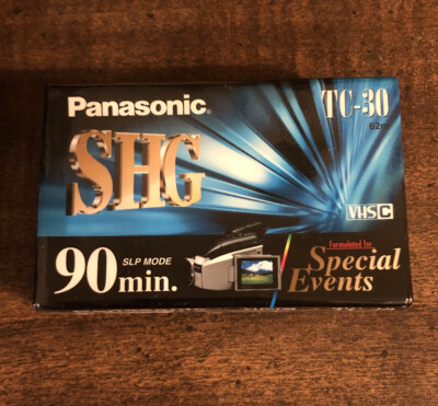 Panasonic TC-30 VHS-C Super High Grade 90 Minute Tape New | eBay