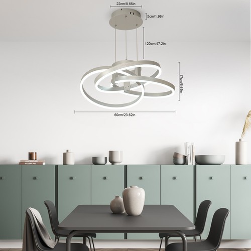 45W Modern LED Pendant Lighting Dimmable Ceiling Light Pendant Light ...