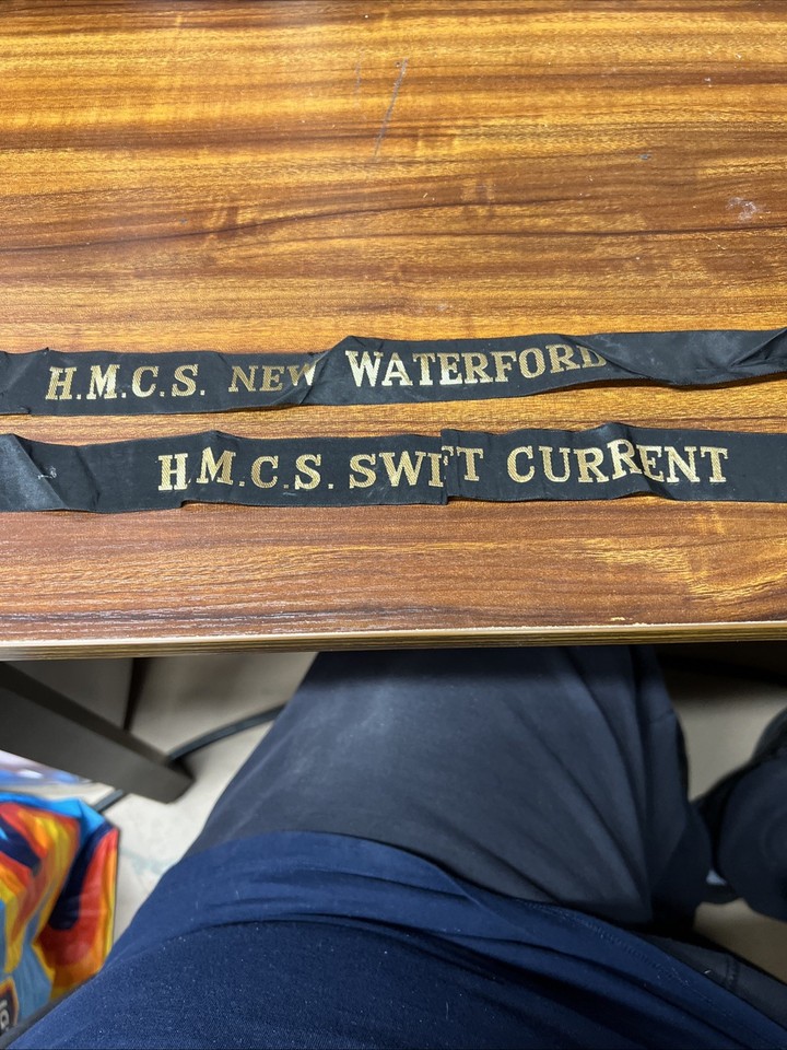 Us Navy 12 Us Navy Hat Ribbons Plus 2 Canadian ones See Pics | eBay