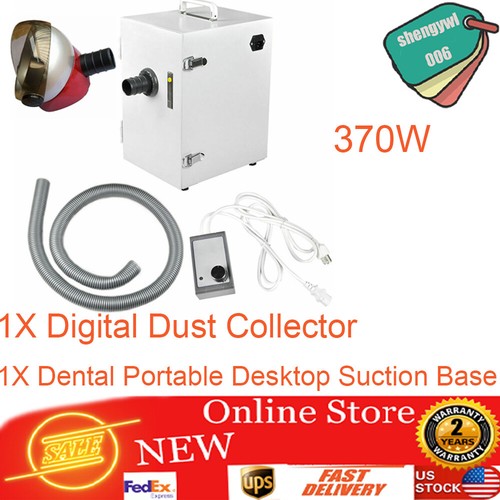 370W Dental Lab Single-row Digital Dust Collector Vacuum Bench Cleaner ...