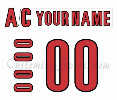 Carolina Hurricanes Customized Number Kit For 2019-2025 Away Uniform | eBay