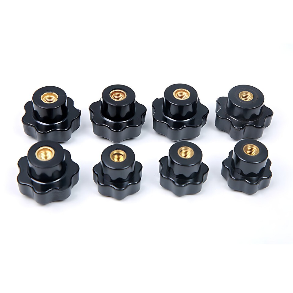 M5 to M16 Knob Female Thread Plastic Star Clamping Nut Knob Screw ...
