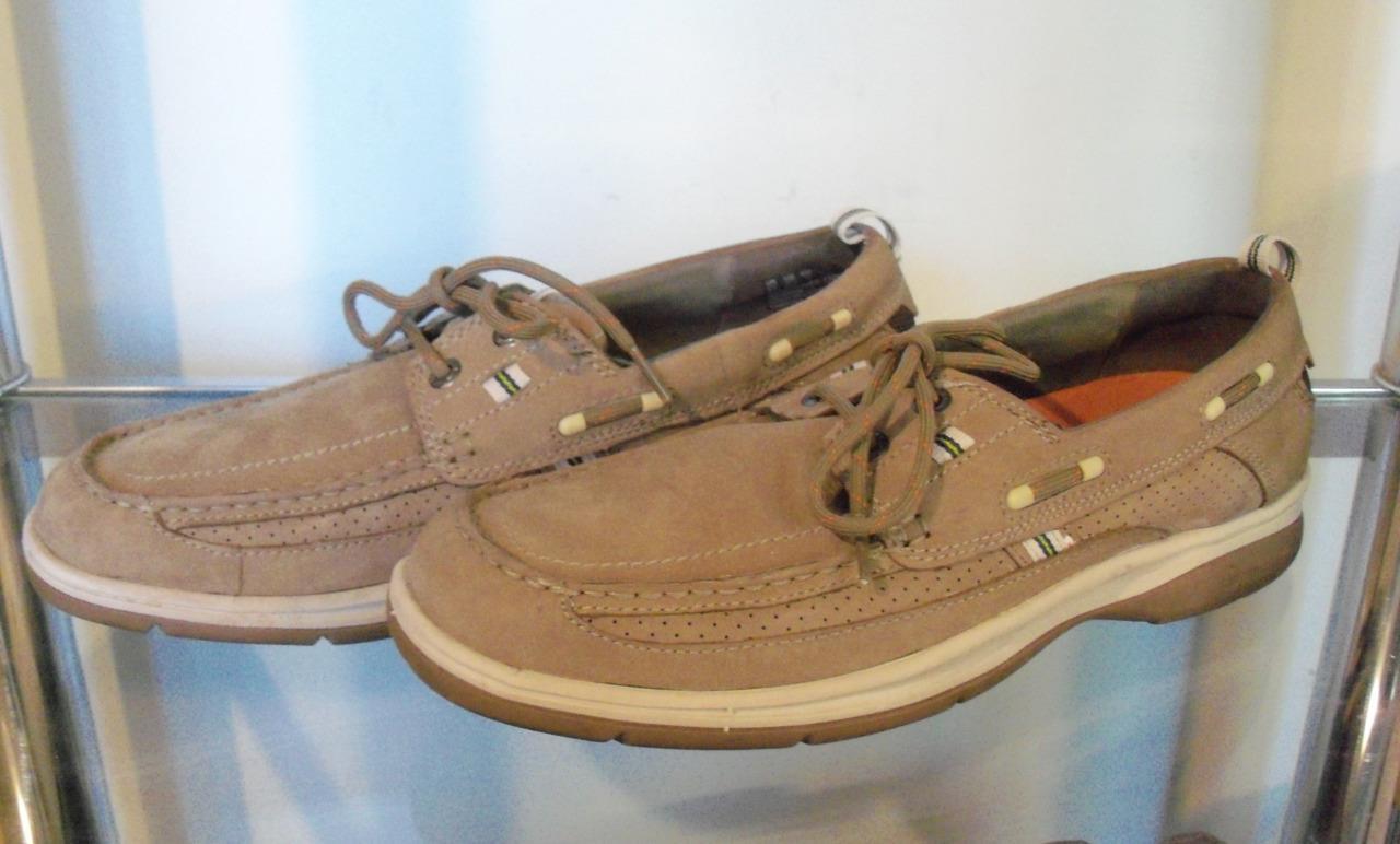 Clarks Men's Light Brown Suede Leather Moccasin Loafe… - Gem