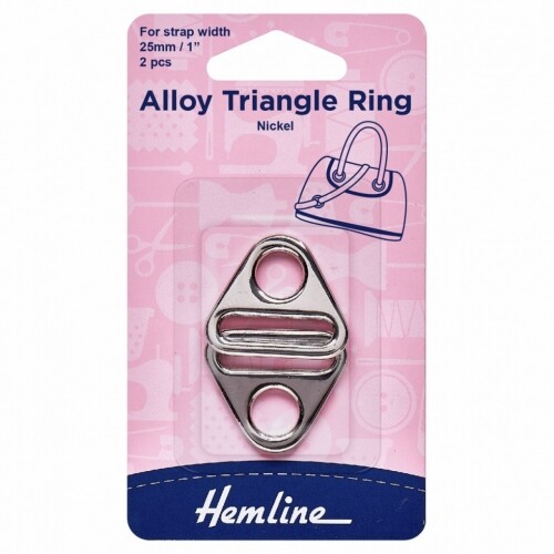 Hemline 25mm Alloy Triangle Rings Silver - per pack of 2 | eBay UK