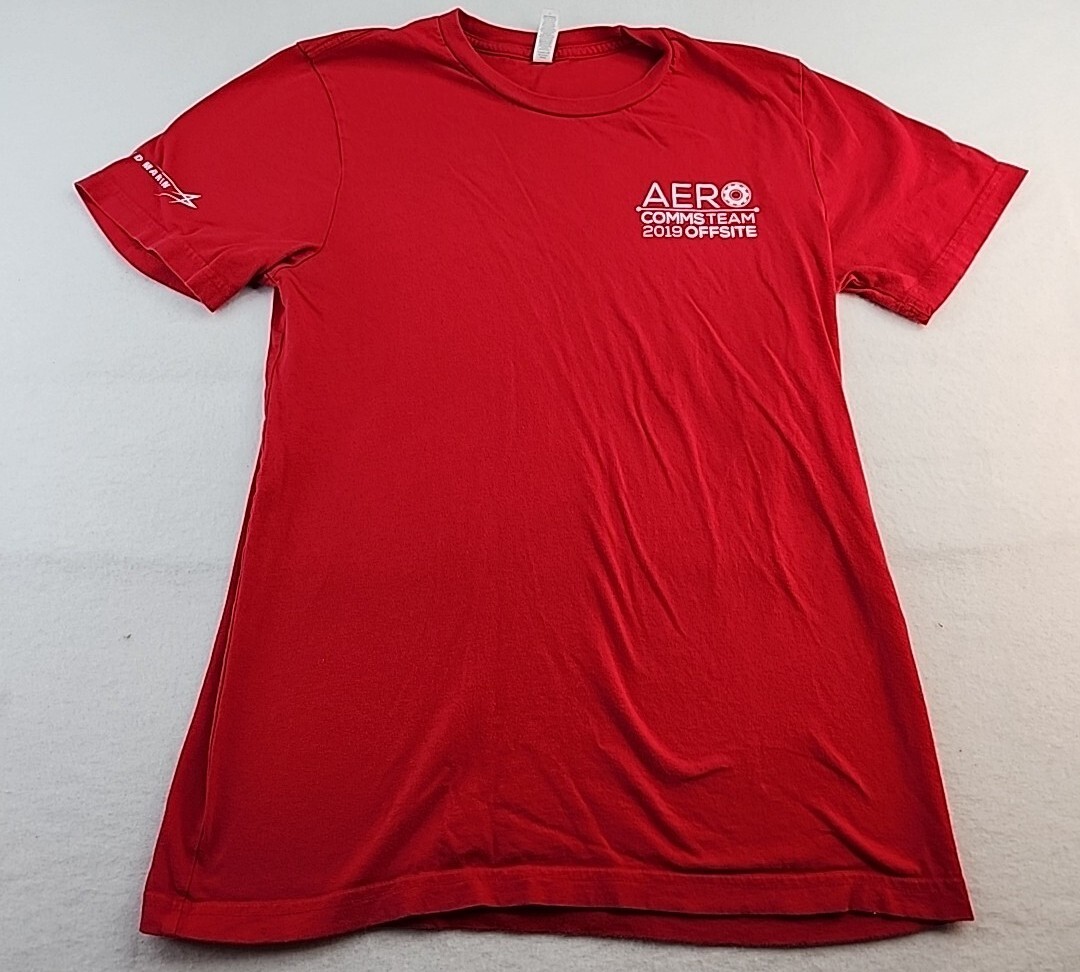 Vintage 2019 Lockheed Martin AERO Logo Mens Medium Re… - Gem