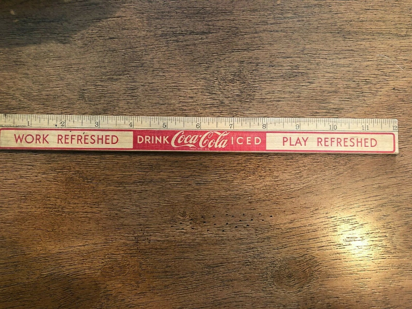 Vintage 12" Wood Coca-Cola Ruler | eBay