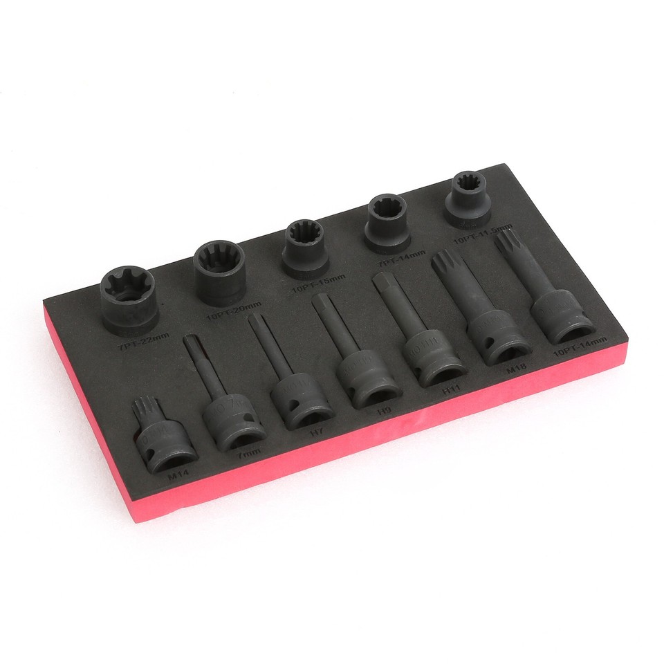 12 PC Impact Brake Caliper Special Socket Set for Audi/VW/Porsche/Benz ...