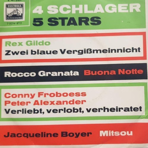 7" EP Single Vinyl Rex Gildo - Zwei blaue Vergissmeinnicht / Conny ...