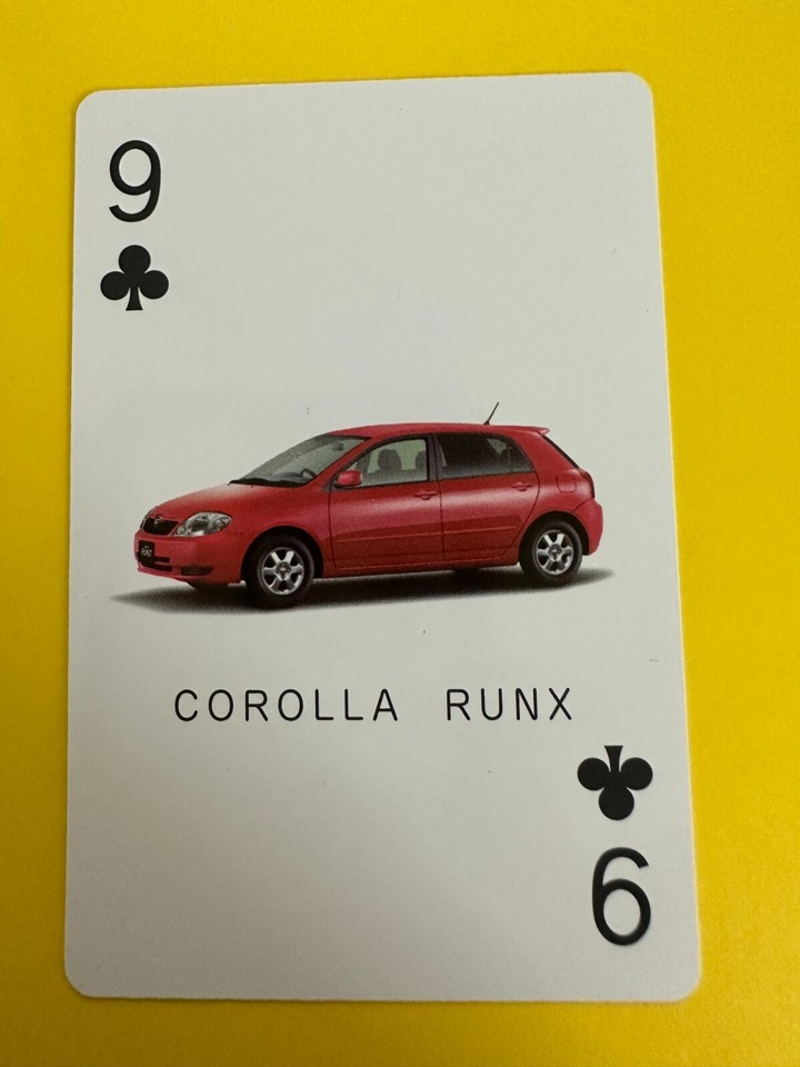 COROLLA RUNX car Corolla store 5th anniversary Playing Game Card Japan ...