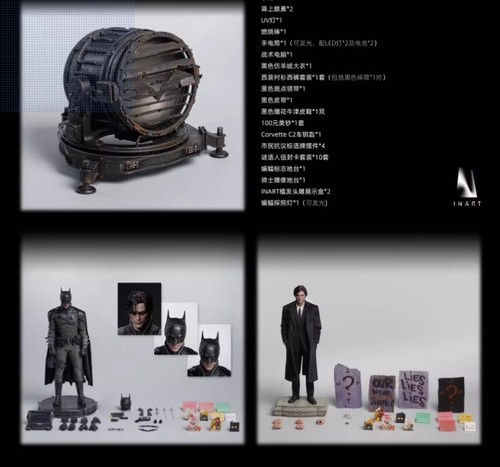 Ready! New Inart The Batman ＆ Bruce Wayne Deluxe Version 1/6 Action ...