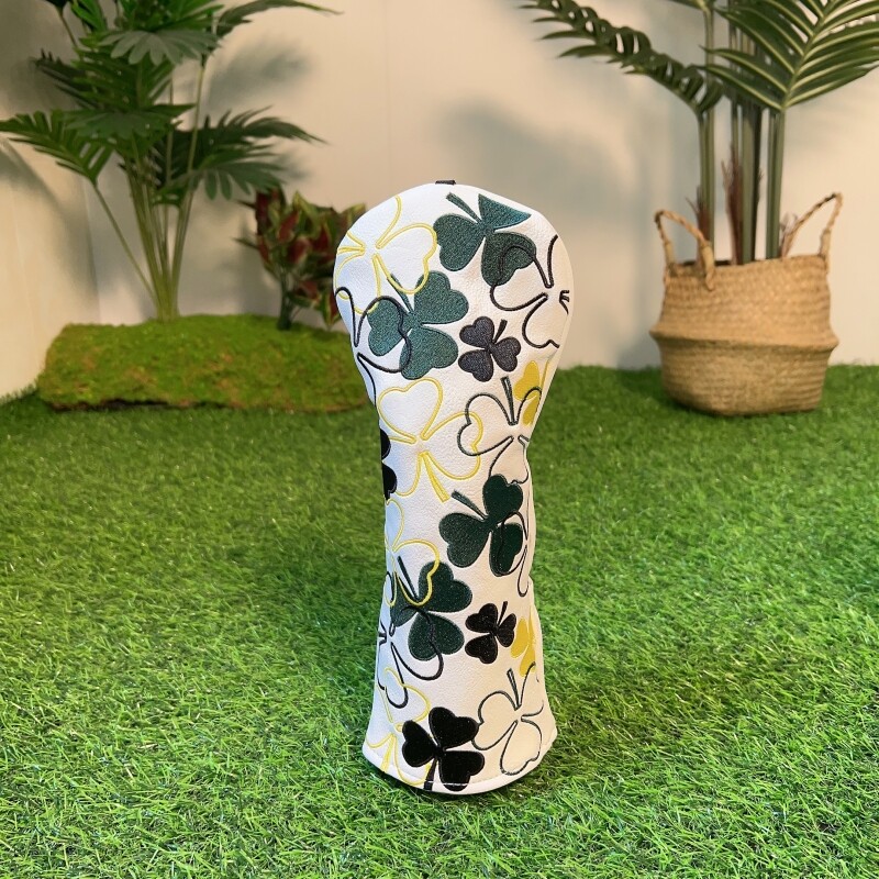 Four-leaf Clover Golf Club Head Cover Driver Fairway Woods Hybrid UT ...
