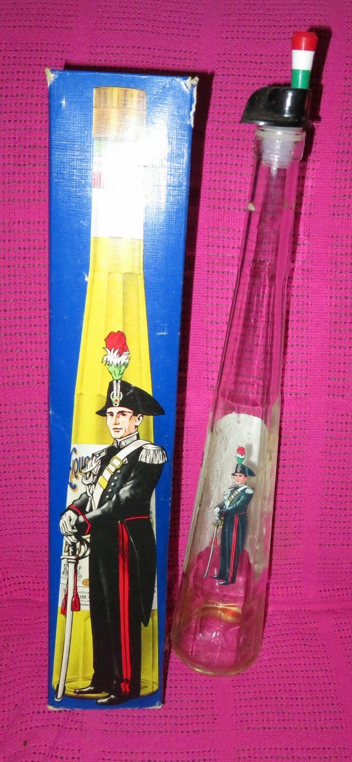 Vintage Liquore Galliano Box & Bottle Italy Italian Liqueur Hat Cap w ...