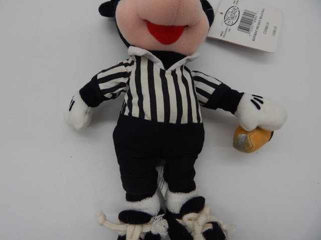 10" Disney Referee Mickey Mouse Bean Bag Plush EUC WT C3 for sale ...