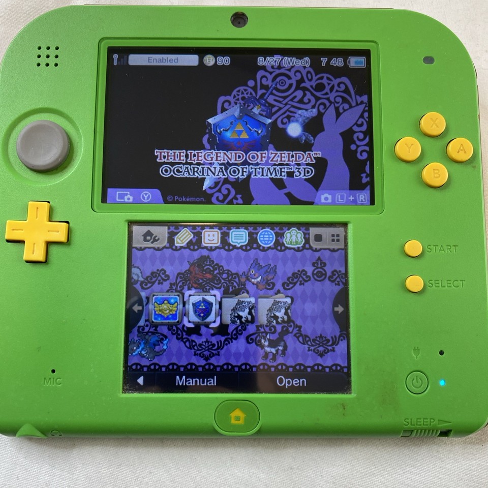 Nintendo 2DS Link the Legend of Zelda Ocarina of Time Edition Console ...