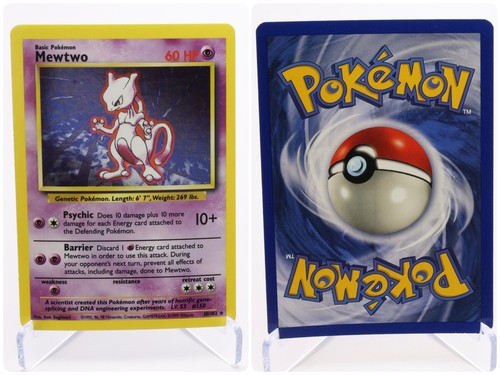Mewtwo non-Shadowless Pokemon Card WOTC, 10/102 Base Set Holo - PSA 10 ...