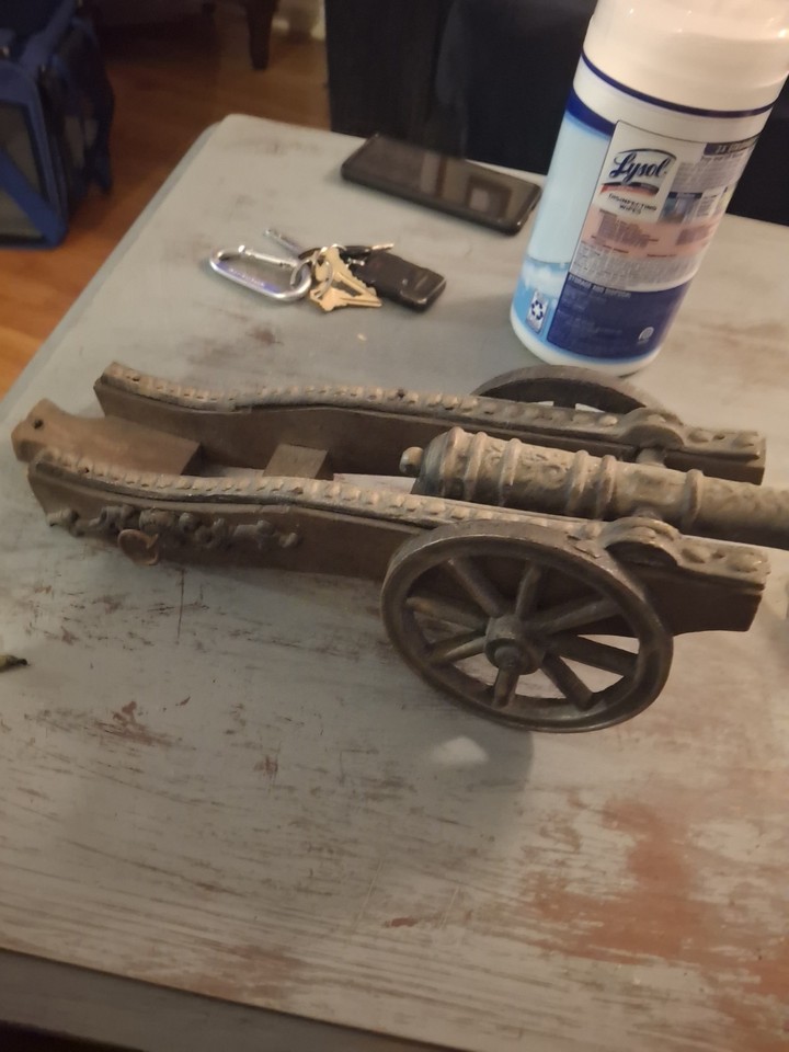 Vintage handmade Brass and Wooden Decorative miniature old model Gun | eBay