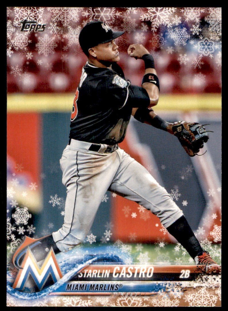 2018 TOPPS HOLIDAY STARLIN CASTRO MIAMI MARLINS #HMW2 | eBay