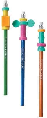 Fidget Pencils Pushers - Sensory Classroom Pencil Tops For ...
