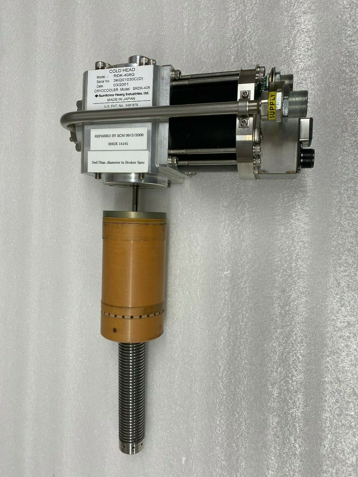 Sumitomo Cryocooler SRDK-408, Cold Head RDK-408Q | eBay