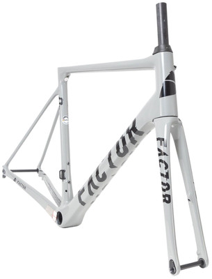 Factor O2 Disc Carbon Road Bike Frameset 56cm Shattered Gray Thru-Axle ...