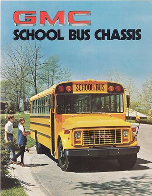 1976 GMC School Bus Chassis Two Sided Dealer Sales Brochure Sheet | eBay