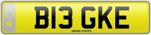 BECKY NUMBER PLATE BECKS REGISTRATION B13 GKE NO FEES BEK BEC BECKA ...