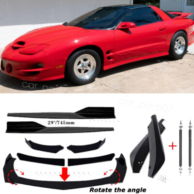 For Pontiac Firebird Front Rear Bumper Lip Spoiler Side Skirt Splitter ...