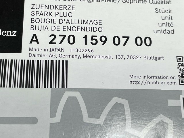 MERCEDES BENZ Spark Plugs Set of 4 A0041597903 for sale online | eBay