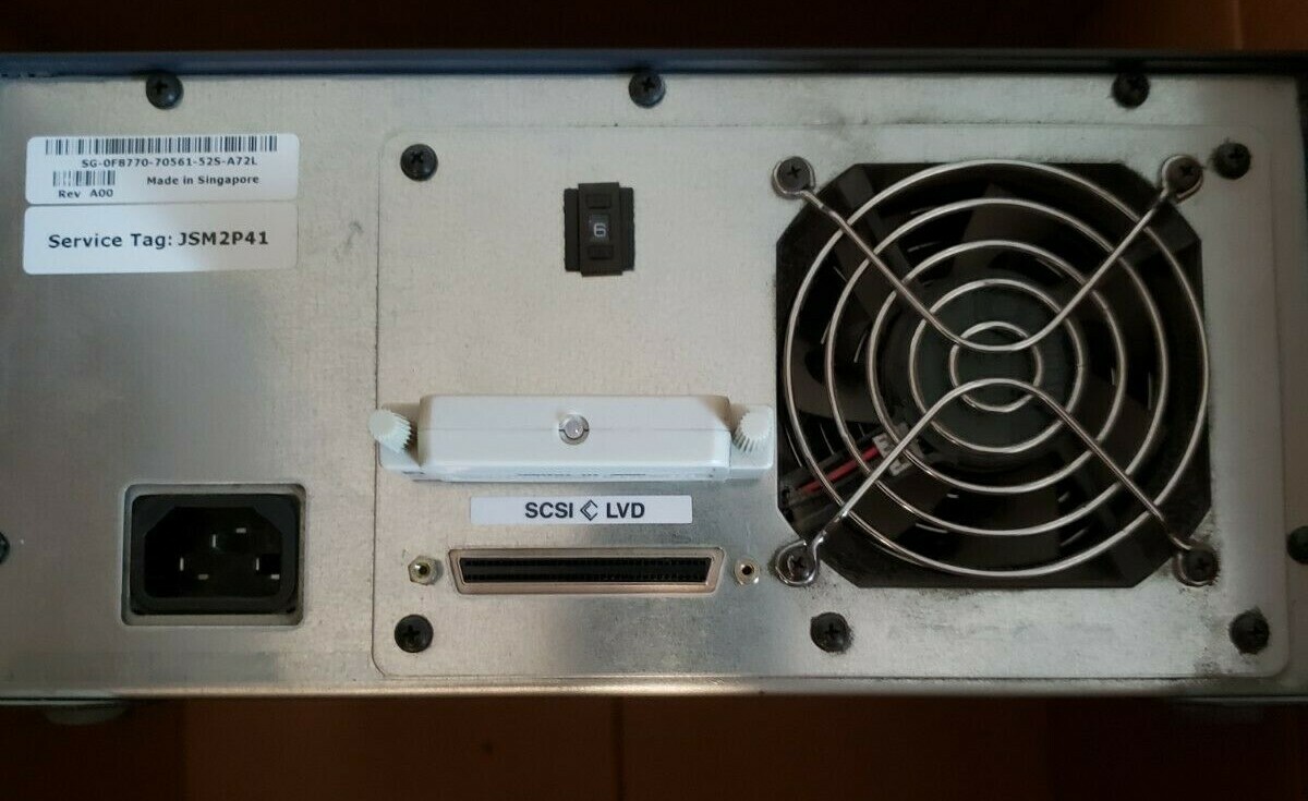 Dell PowerVault 110T Ultrium LTO-2 External Tape Drive SG-0F8770-70561 ...