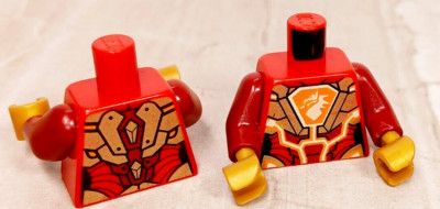 LEGO Gold DRAGON ARMOR Torso Girl POWER Figure Body Gold Hands Space ...