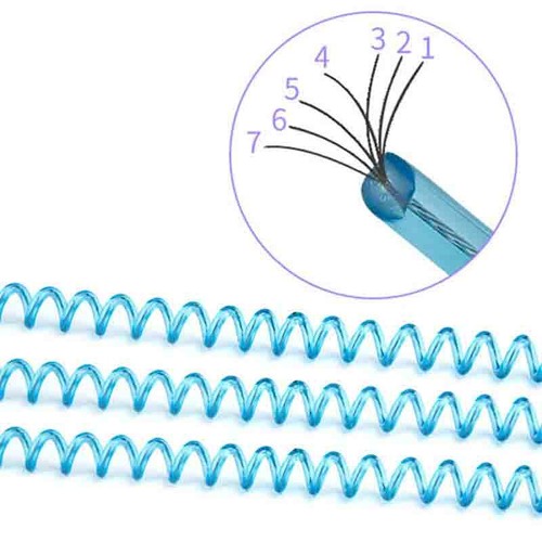 Spiral Key Chain Retractable Clip On Ring Stretchy Coil Spring Keyring ...