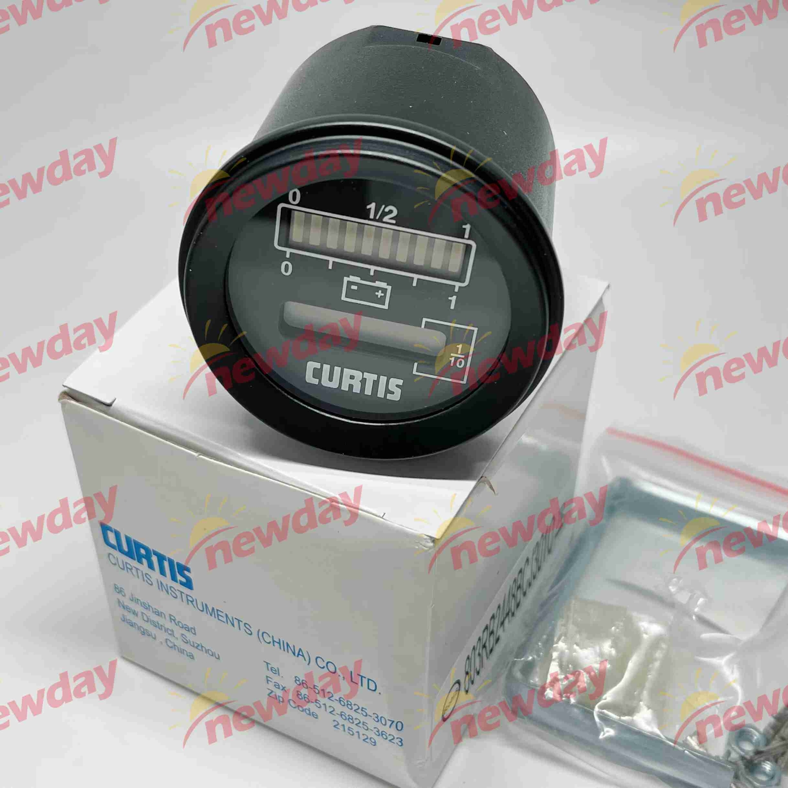 1PCS 803RB2448BCJ3010 FOR CURTIS Battery hour meter Round meter 24V/48V ...
