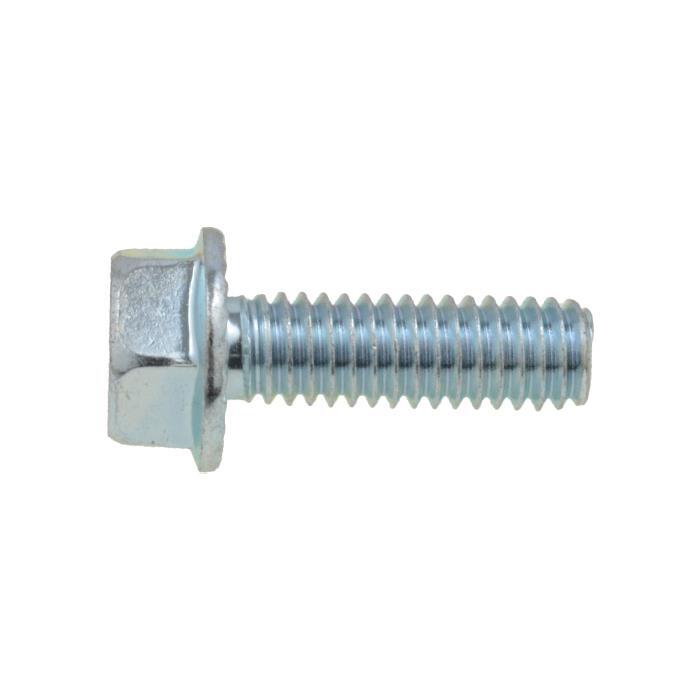 Pack of 30 Zinc 1/4" UNC x 3/4" Coarse Hex Flange Serrated Bolt HT ...