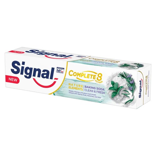 Signal Natural Toothpaste Complete 8 Baking Soda by Unilever 50 ml USA ...