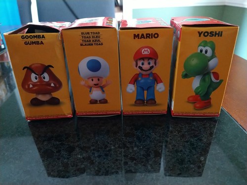 Super Mario 4 Figures Lot Jakks Pacific 2023 Goomba Blue Toad Mario ...