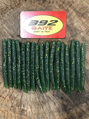 392 Baitz 4” Slap Stick Hyacinth 20ct senko style worm | eBay