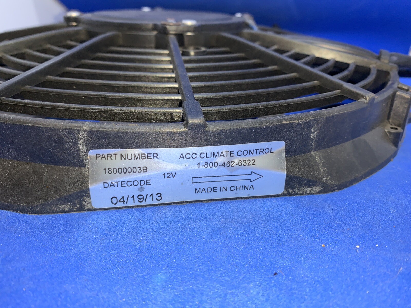 ACC Climate Control Fan Condenser Fan. 18000003B | eBay