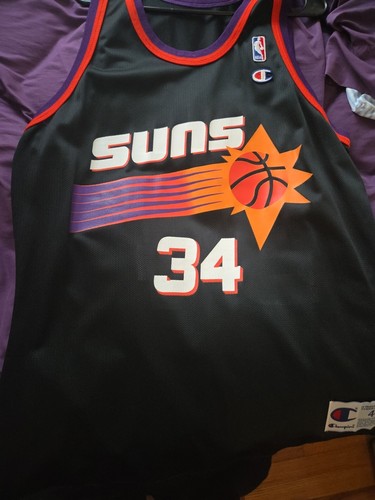 Size 44 - Charles Barkley Phoenix Suns #34 Champion Basketball Jersey ...