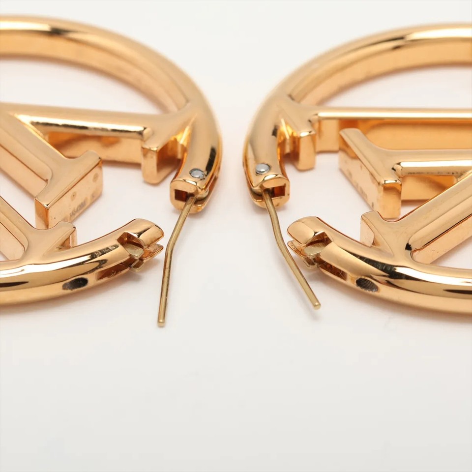Louis Vuitton M64288 BOOKLE DE REIL Hoop Louise LE1211 Hoop Earrings GP ...