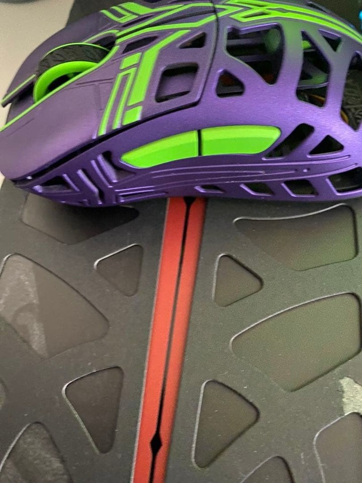 WLmouse Sword X Gaming Mouse Wireless Purple Green Used Tested | eBay ...