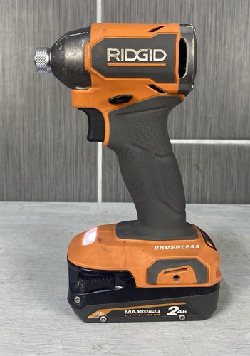 RIDGID Brushless 18V sub compact 1/4" Hex IMPACT DRIVER R872311 W/ 2ah ...