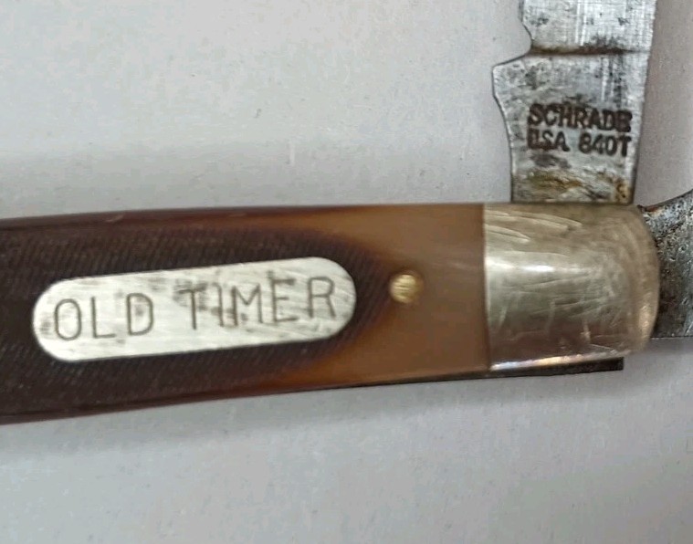 Vintage Schrade Old Timer USA 840T Stockman 3 Blade Folding Pocket ...