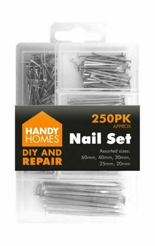 Mixed Nail Set – 250 Nails (5 Sizes) – 60mm, 40mm, 30mm, 25mm, 20mm ...