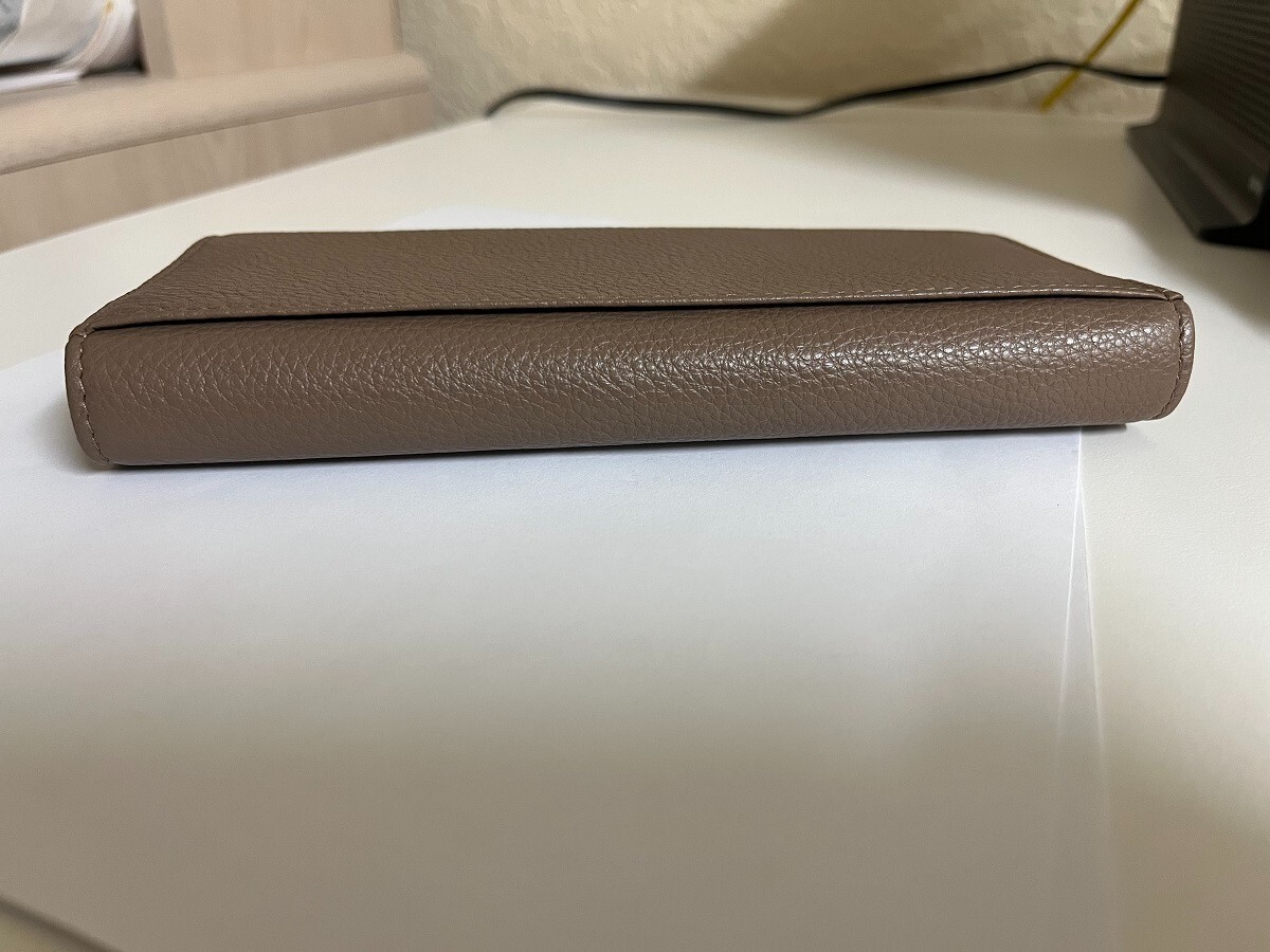 Furla large Genuine Leather PIPER Continental Wallet Purse Color: Daino ...