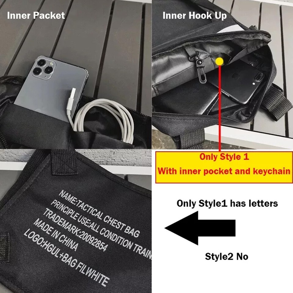 Tactical Combat Chest Rig Bag Front Pouch Recon Pack Sport Protective ...