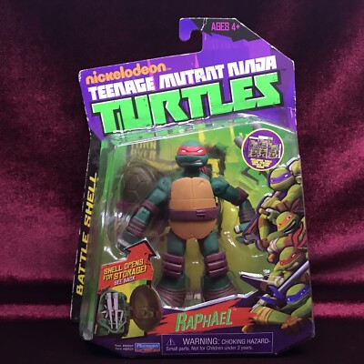 Teenage Mutant Ninja Turtles Battle Shell Raphael Figure 2013 Playmates ...