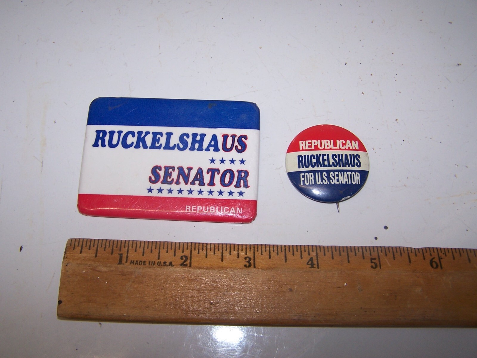 2 RUCKELSHAUS SENATOR REPUBLICAN Pinback Button Pins | eBay